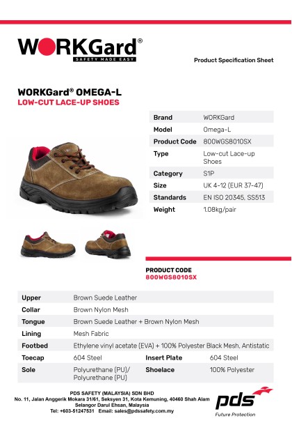Workgard Omega L-lowcut lace up shoes