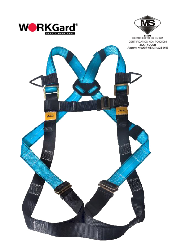 WORKGard WGF512 Full Body Harness with Fro nt and Dorsal Anchorage Points