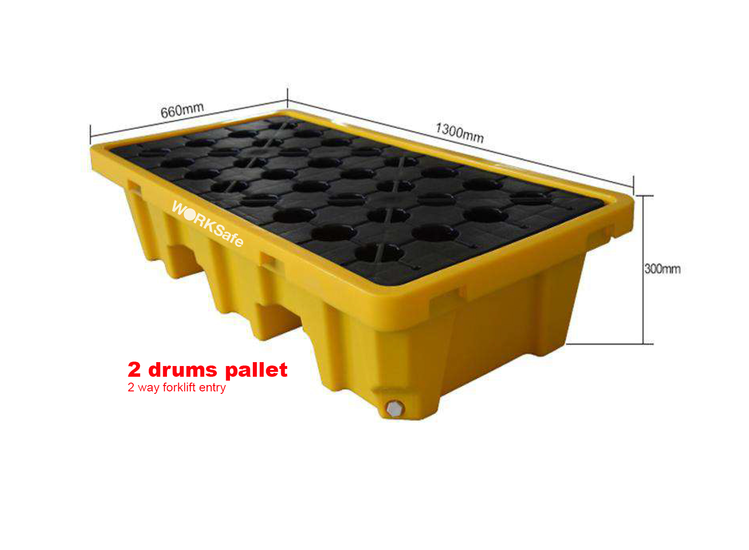 2 Drums Plastic Spill Pallet